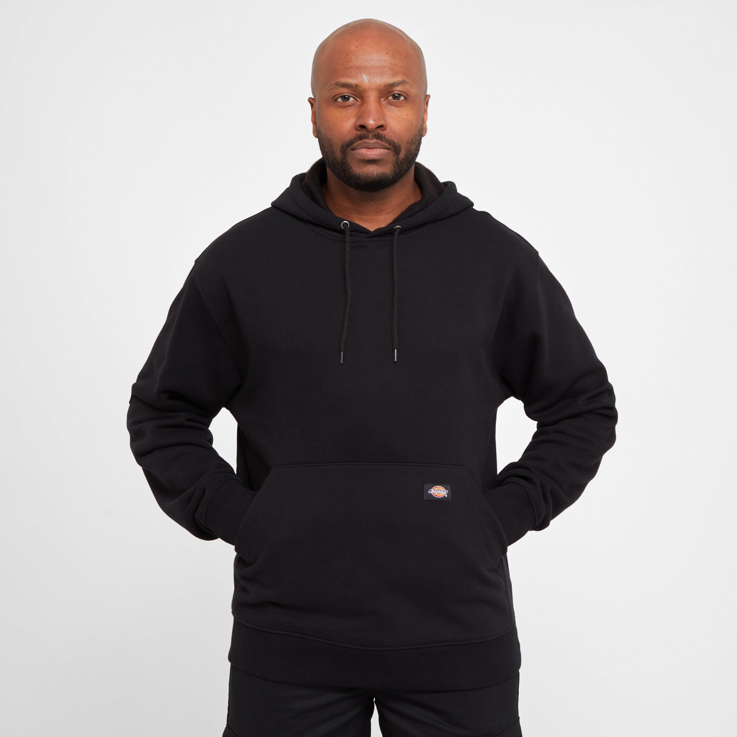 Dickies Men's Pullover Fleece Hoodie, Black, Medium