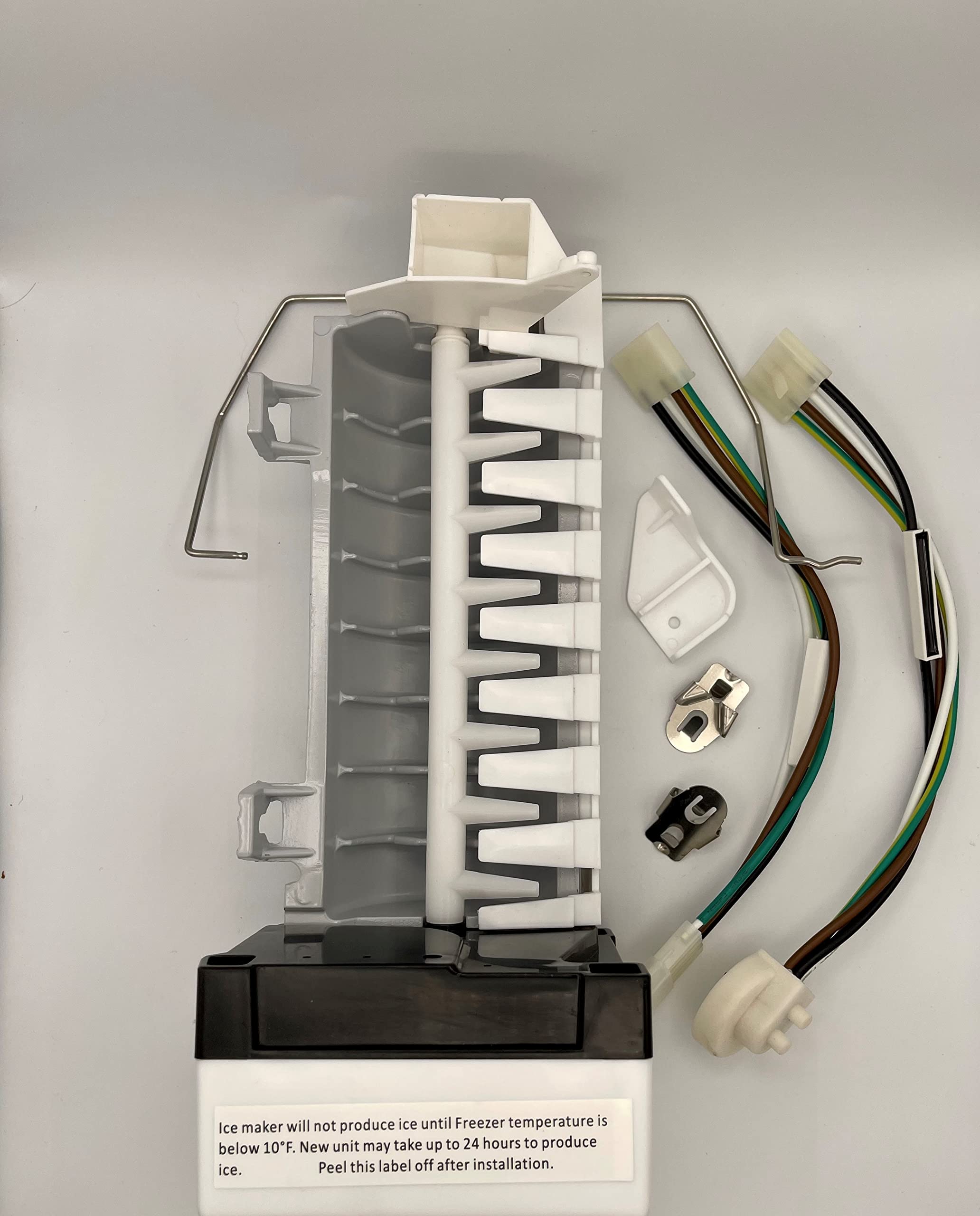 Edgewater Parts W10190966, AP6016628, PS11749920 Ice Maker Compatible with Whirlpool Refrigerator Fits Model# (ASD, BRS, CS2, ED2, ED5, IS2, ID5, MSD, TS2, WSR)