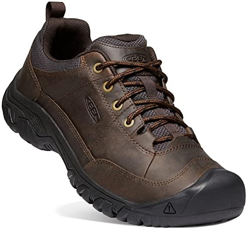 KEEN Men's Targhee 3 Oxford Casual Hiking Shoes, Dark Earth/Mulch, 11