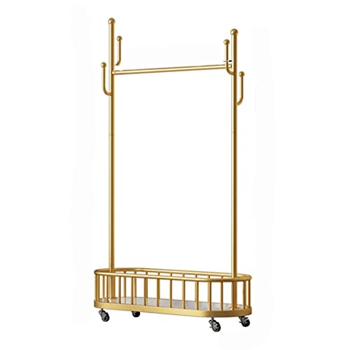DOUBAO Balcony Hanger Vertical Wheel Hanger Metal Corridor Accessories Furniture Floor-to-Ceiling Hanger (Color : D, Size : 60cm)