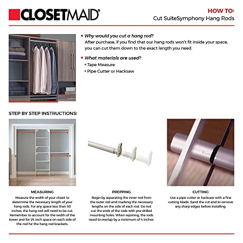 ClosetMaid SuiteSymphony Starter Closet 16-inch Wide Tower Kit Midnight Brown Wood Finish