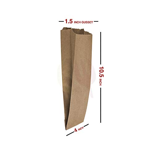 CulinWare Beer Paper Bags Brown Kraft, Unprinted Grocery Beer Bags 500/Pack(1/2 Pint)