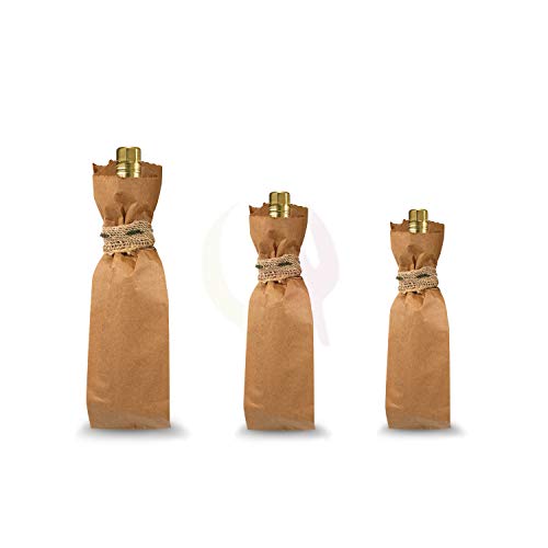 CulinWare Beer Paper Bags Brown Kraft, Unprinted Grocery Beer Bags 500/Pack(1/2 Pint)