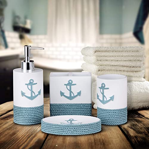 Nautical Bathroom Accessories Set and Nautical Wall Decoration and Sea Sign