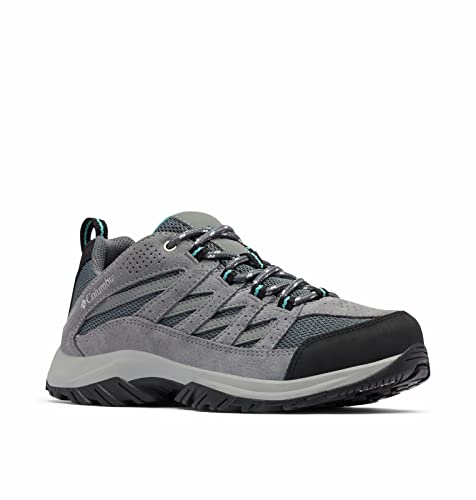 Columbia Womens Crestwood Hiking Shoe, Graphite/Pacific Rim, 8.5 Wide