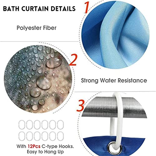 Vivianbuy 4PCS Bling Eyelashes Shower Curtains with Rugs Bath Mat Toilet Lid Cover and 12 Hooks Waterproof Bling Eyes Bathroom Shower Curtain Set(Red)