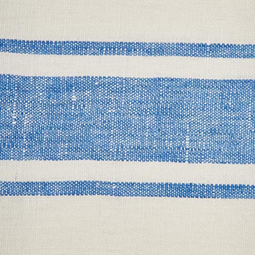 LinenMe Tuscany Hand and Guest Towels, 18" x 28", Off White/Blue