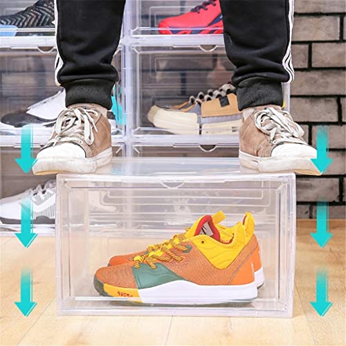 WALNUTA Clear Plastic Shoe Box with Magnetic Closure Stackable Storage Case Shoe Organizer Collection Display for Men Women (Color : B)