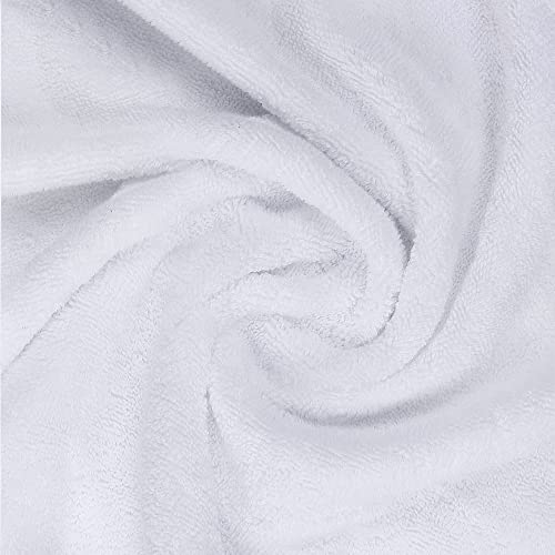 Utopia Towels 6 Piece Luxury Hand Towels Set, (16 x 28 inches) 100% Ring Spun Cotton, Lightweight and Highly Absorbent 600GSM Towels for Bathroom, Travel, Camp, Hotel, and Spa (White)