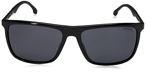 Carrera Casual Rectangular Sunglasses, Black, 57