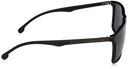 Carrera Casual Rectangular Sunglasses, Black, 57