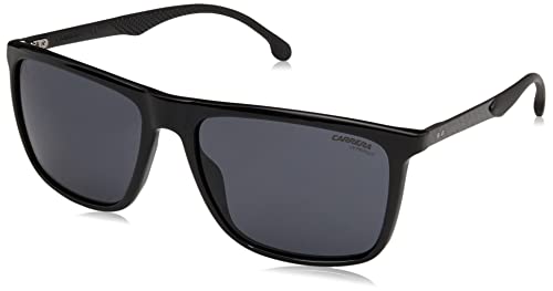 Carrera Casual Rectangular Sunglasses, Black, 57