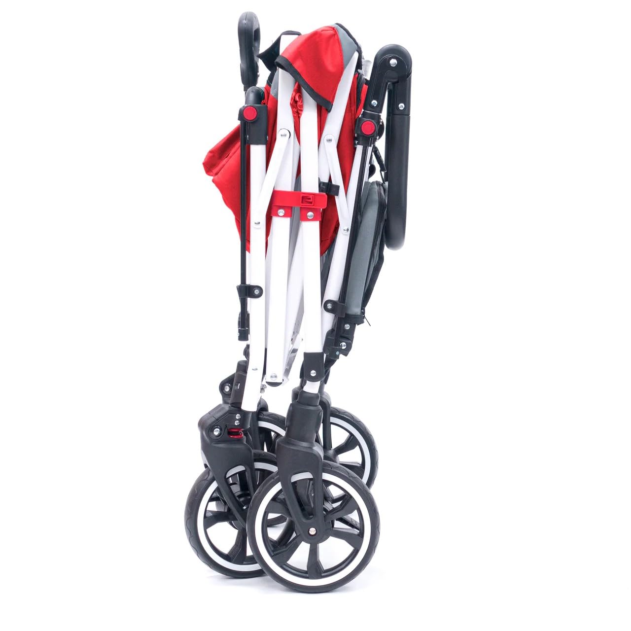 Creative Outdoor Distributor Push Pull Wagon for Kids, Foldable with Sun/Rain Shade (RED)