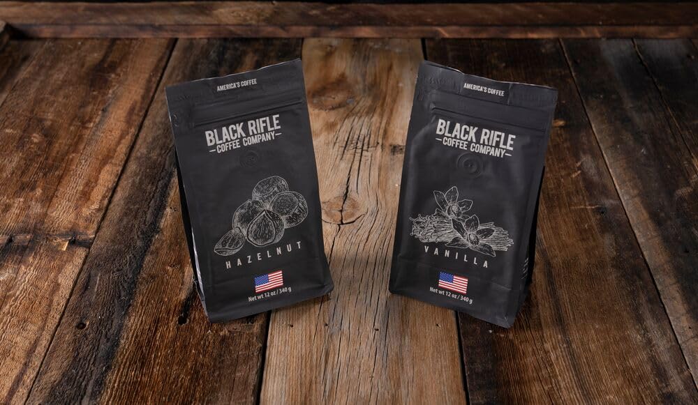 Black Rifle Coffee Company Vanilla, Medium Roast Ground Coffee, 12 OZ Bag