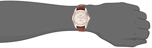 Tissot mens Gentleman Stainless Steel Dress Watch Brown T9274074626100