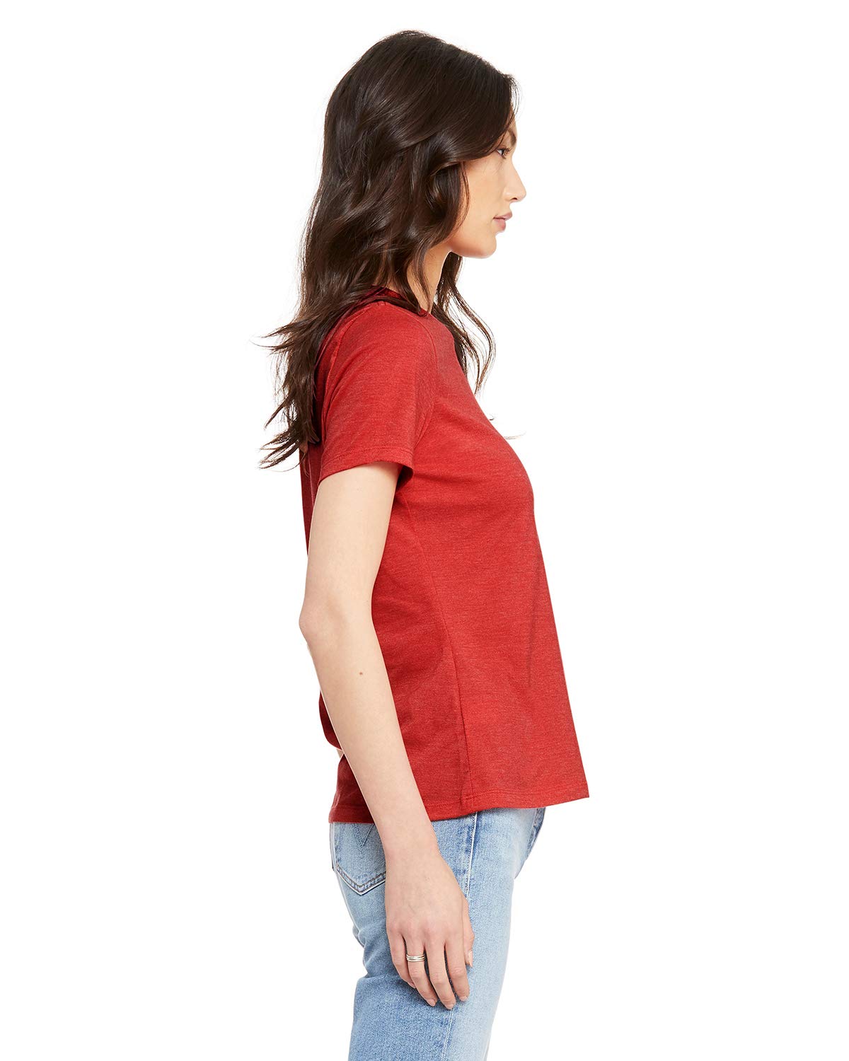 Bella + Canvas Ladies' Relaxed Jersey Short-Sleeve T-Shirt M HEATHER RED