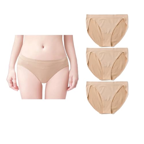 3 pcs Ballet Dance Briefs-Nude Underwears(Toddler Girls Women)
