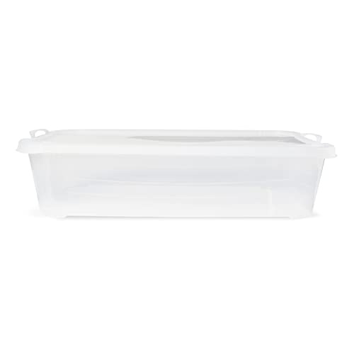 Life Story Clear Stackable Closet Organization & Storage Box, 34 Quart (24 Pack)