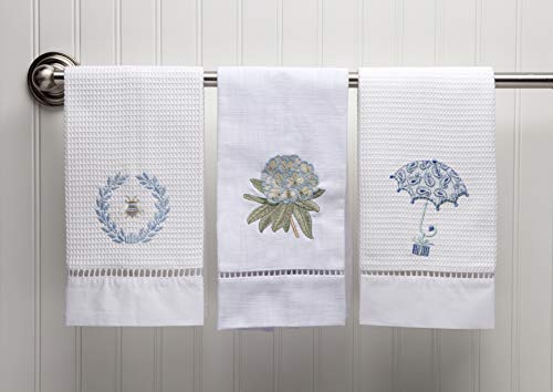 Jacaranda Living DG02-NBWDE Waffle Weave Guest Towel, 12.5" x 25", White