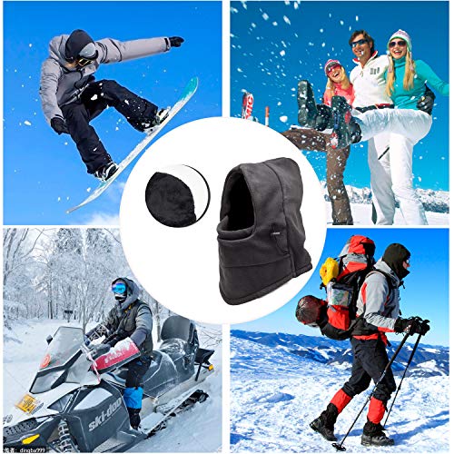 Balaclava Fleece Hood Winter Windproof Face Ski Mask for Men Grey Ultimate Thermal Retention & Moisture Wicking with Performance Soft Fleece Construction for Cold Weather