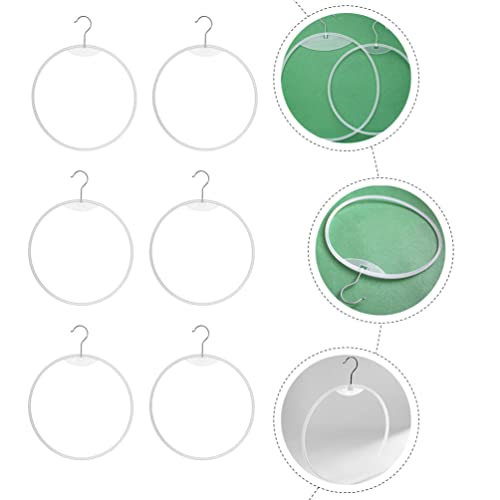 jojofuny 10pcs Plastic Round Circle Loop Hanger Thong Underwears Display Ring Hangers Hook Bikini Swimwear Lingerie Brief Display Hoop Rack Hangers Holder