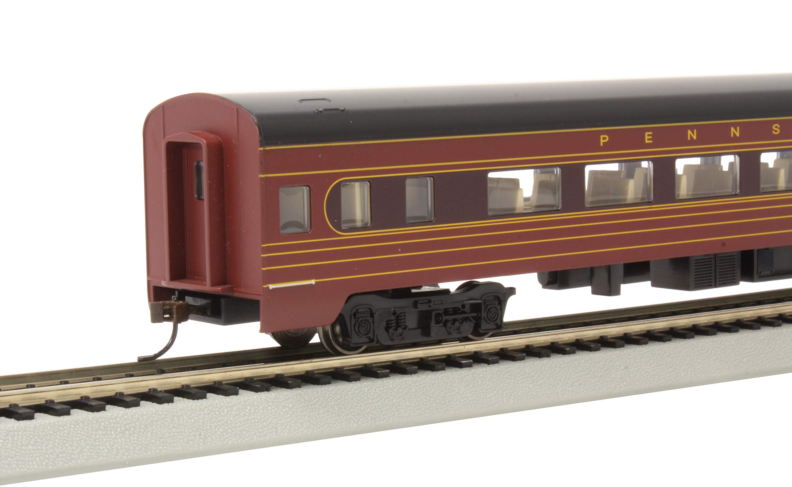 Bachmann Trains - 85' Smooth-Side Coach Car with Lighted Interior - PRR #4251 - Fleet of Modernism - HO Scale, 14212, Silver