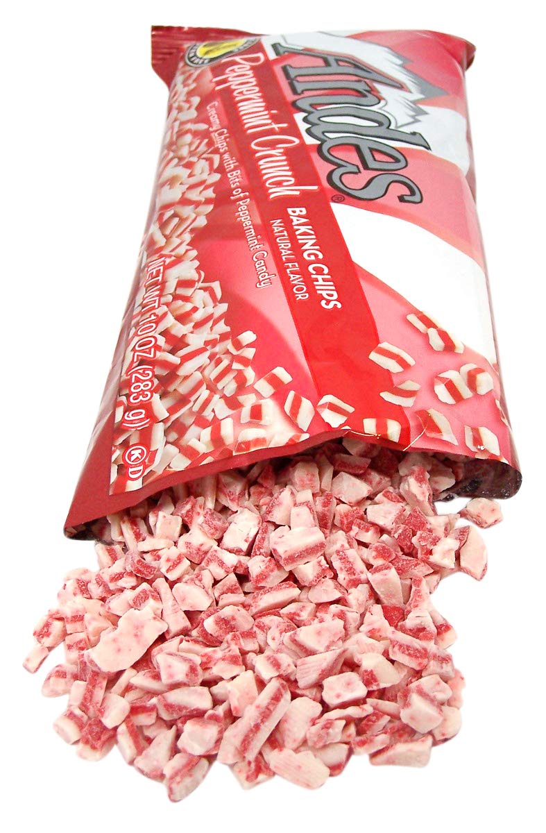 Christmas Chocolate Baking Chips Holiday Mint and Peppermint Crunch Bite Size Chocolates, Assorted Flavor, Pack of 2