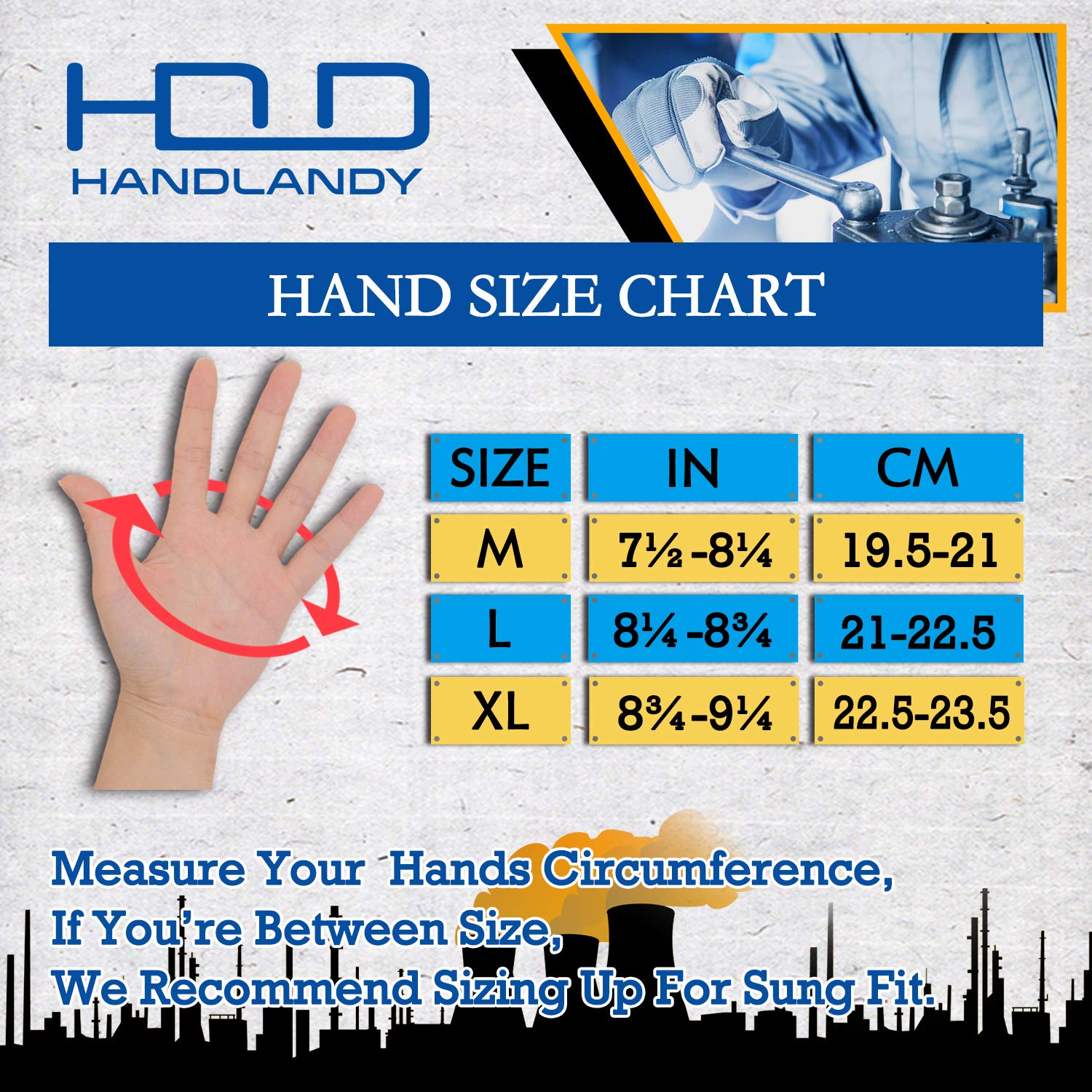 HANDLANDY Mens Work Gloves Touch Screen, Synthetic Leather Utility Gloves, Flexible Breathable Fit- Padded Knuckles & Palm (Large, Black)