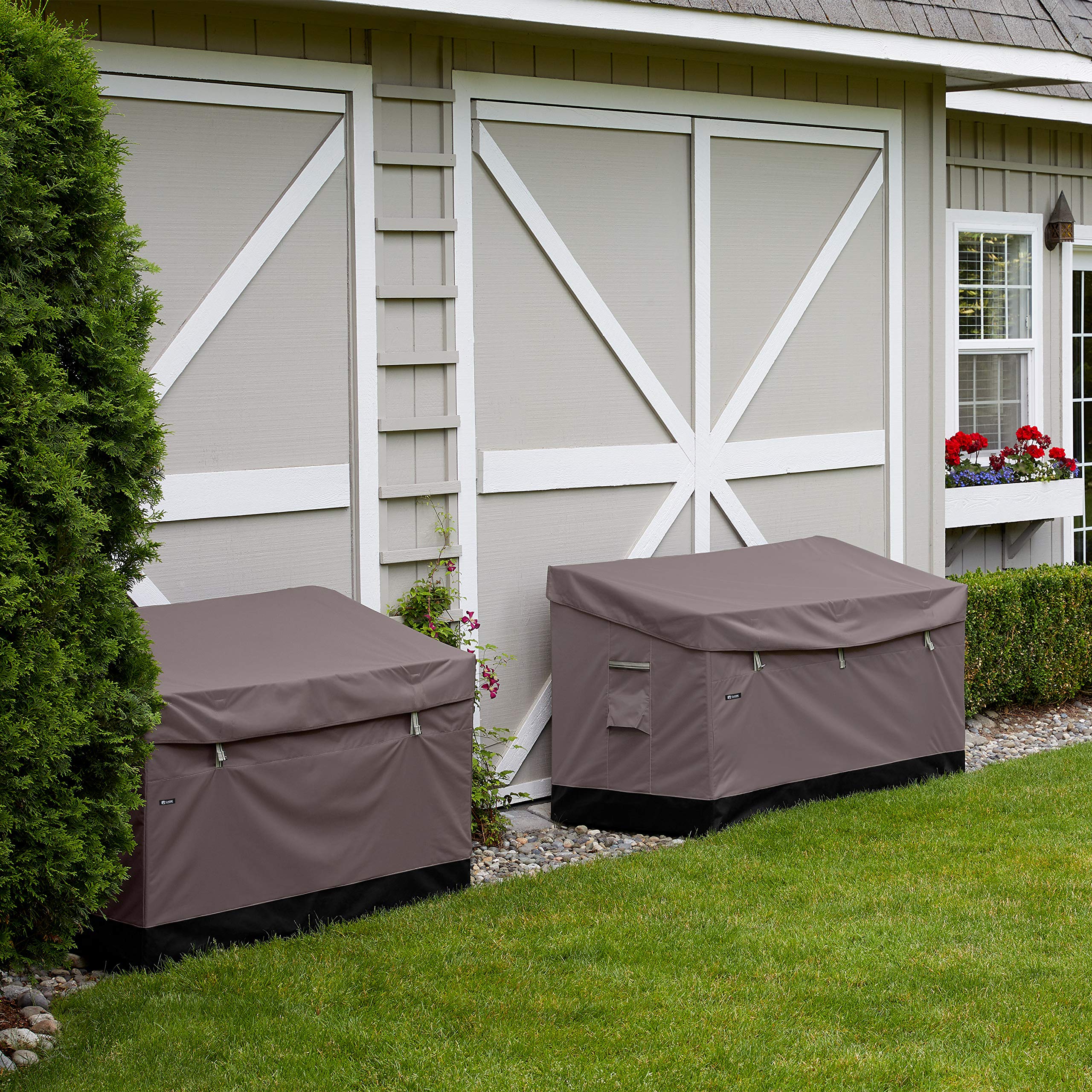 Classic Accessories Ravenna Water-Resistant 85 Gallon Deck Box, outdoor storage box