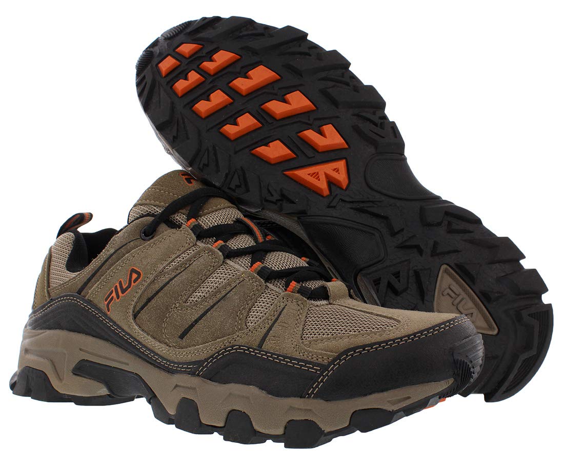 Fila Men's Outdoor Hiking Trail Running Athletic Shoes Brown/Orange