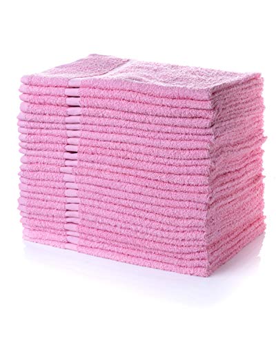 Simpli-Magic Cotton Set, Hand Towels, 16β x 27β, Pinky, Pack of 12