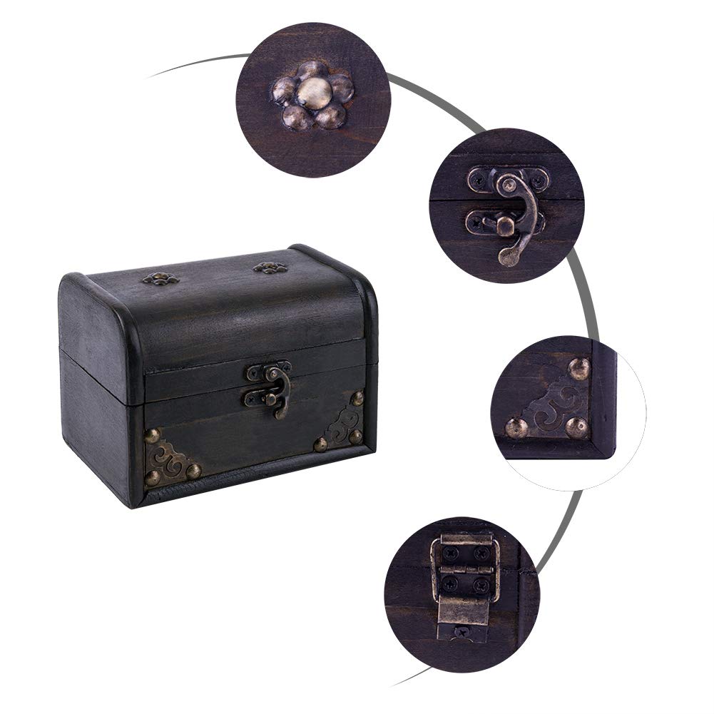 SICOHOME Treasure Box, 5.9" Tarot Cards Box for Trinkets,Taro Cards,Gifts and Home Decor