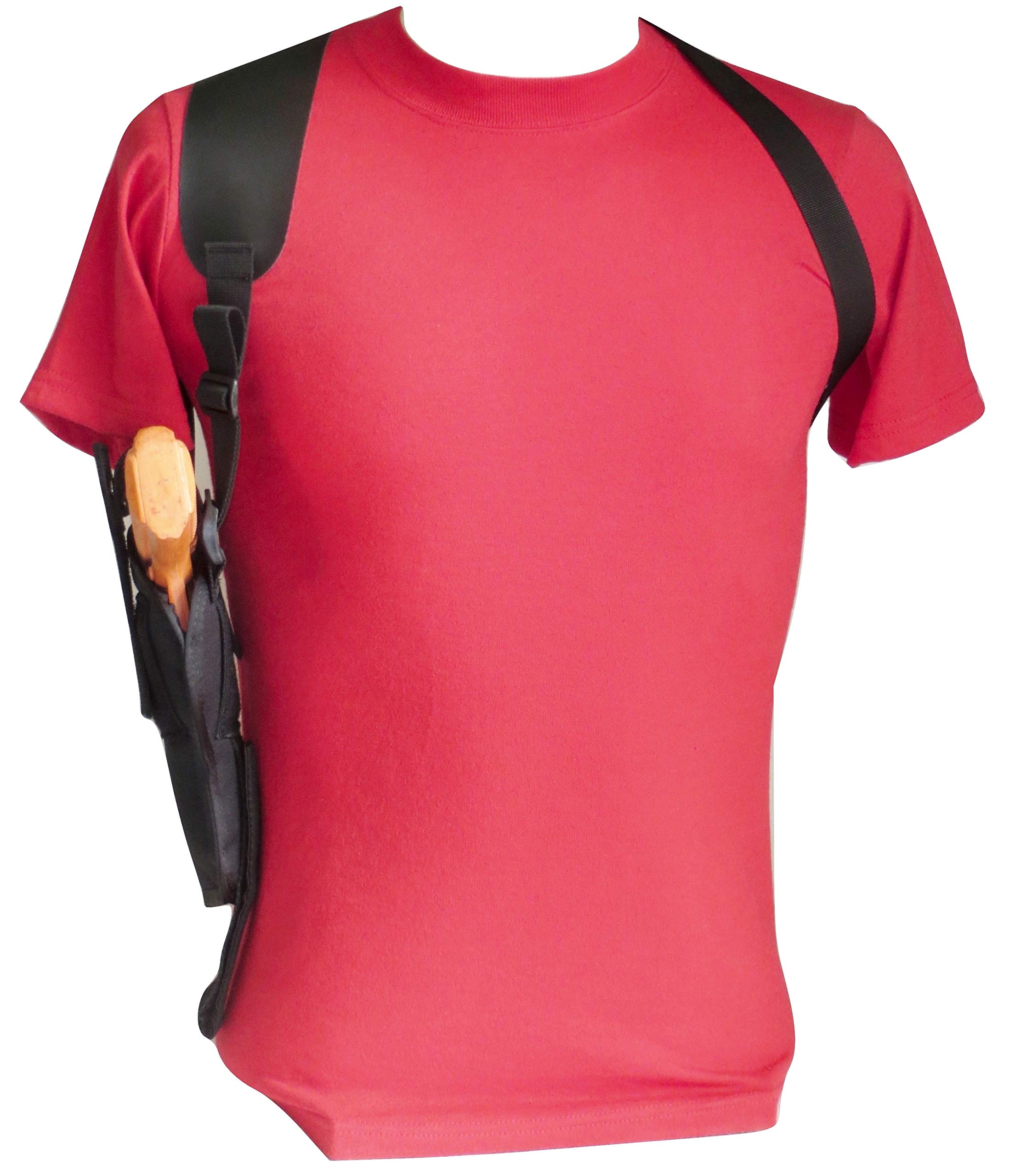 Federal Left Hand Vertical Shoulder Holster for 4" Revolver in 38 & 357 Fits S&W, Ruger, Taurus, Most Others