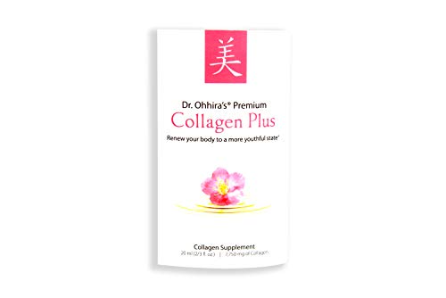 Dr. Ohhira's Premium Collagen Plus. A Liquid, Easily mixable Collagen Supplement with 7,750 mg of Marine Collagen Peptides, plus Cherry Blossom Extract and a Plant-based Probiotic Concentrate, Single