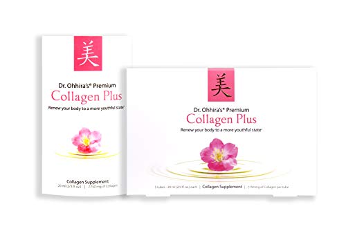 Dr. Ohhira's Premium Collagen Plus. A Liquid, Easily mixable Collagen Supplement with 7,750 mg of Marine Collagen Peptides, plus Cherry Blossom Extract and a Plant-based Probiotic Concentrate, Single