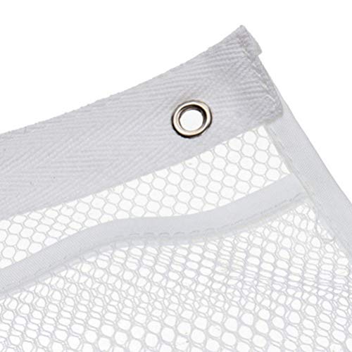 Large Mesh Shower Caddy Quick Dry Hanging Bath Organizer with 4 Pockets,Hang on Shower Curtain Rod/Liner Hooks/Door for Bathroom Accessories,Space Saving