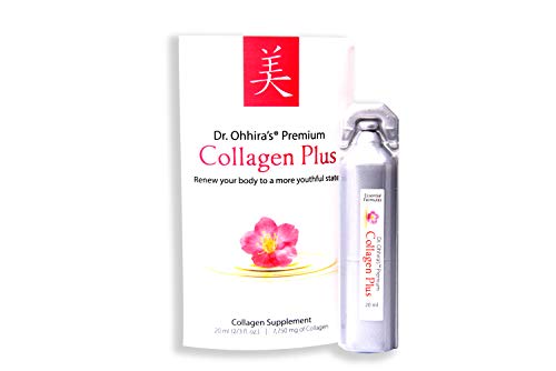 Dr. Ohhira's Premium Collagen Plus. A Liquid, Easily mixable Collagen Supplement with 7,750 mg of Marine Collagen Peptides, plus Cherry Blossom Extract and a Plant-based Probiotic Concentrate, Single