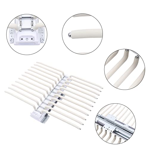 Pull Out Pants Rack Trousers Rack 22 Arms Steel Multifunctional Pull Out Pants RCK Hanger Bar Space Saving Storage Clothes Organizers for Bedroom Cloakroom Wardrobe