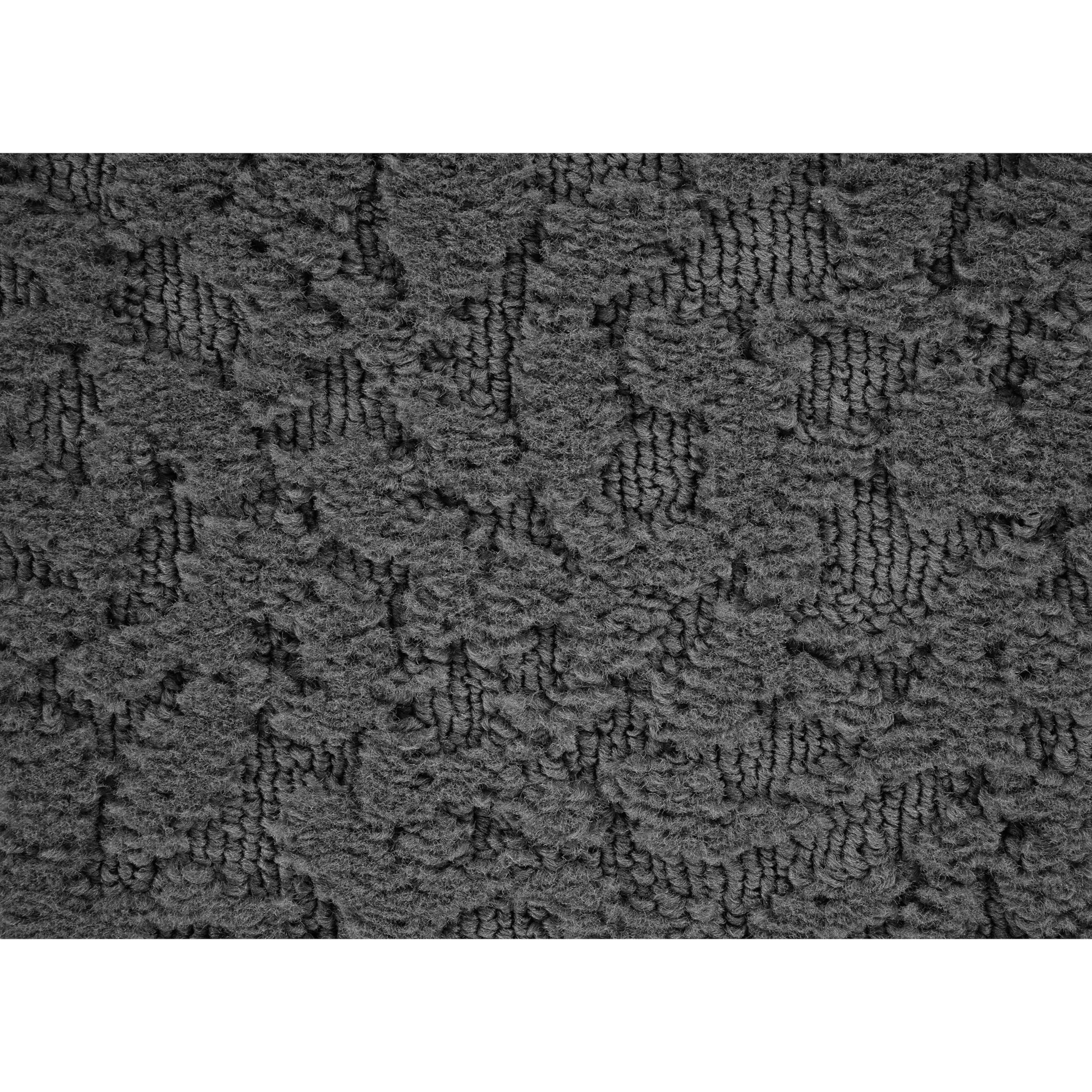 Garland Rug Ivy 2 Ft. X 12 Ft. Cinder Gray Geometric Solid Color Area Rug - Durable, Stylish, and Soft Rug for Living Rooms, Hallways, Bedrooms, and High-Traffic Areas