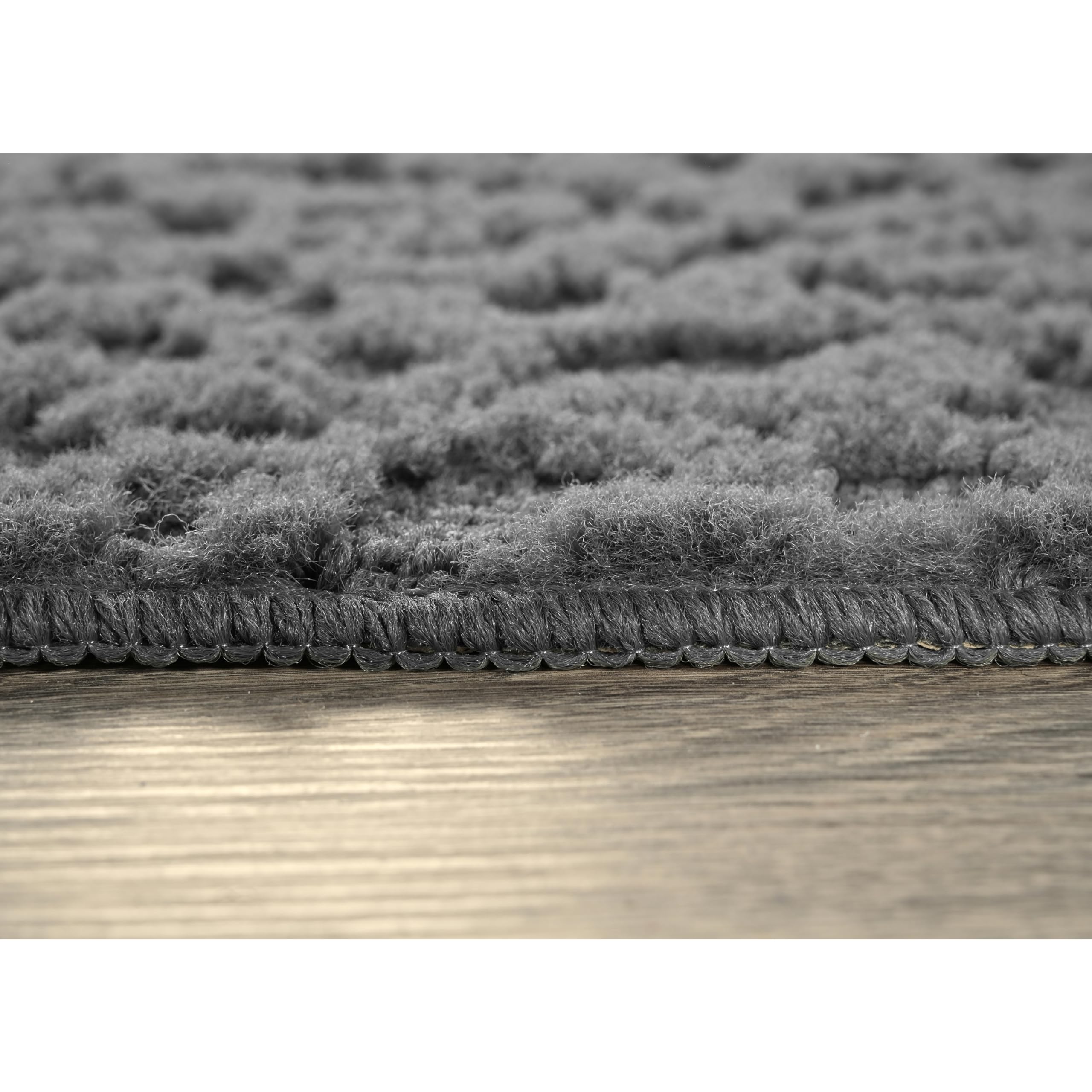 Garland Rug Ivy 2 Ft. X 12 Ft. Cinder Gray Geometric Solid Color Area Rug - Durable, Stylish, and Soft Rug for Living Rooms, Hallways, Bedrooms, and High-Traffic Areas