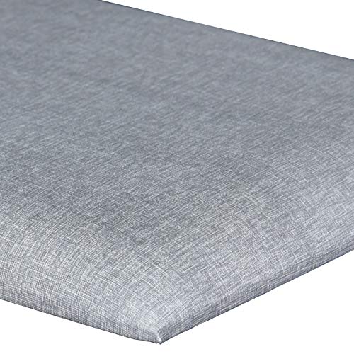 Art3d Padded Bed Headboard for Queen/Twin/King/Full-Removable-Sized 31.5x11.8inches Pack of 8pcs-Gray, Upholstered Wall Panels for Interior Wall Decor