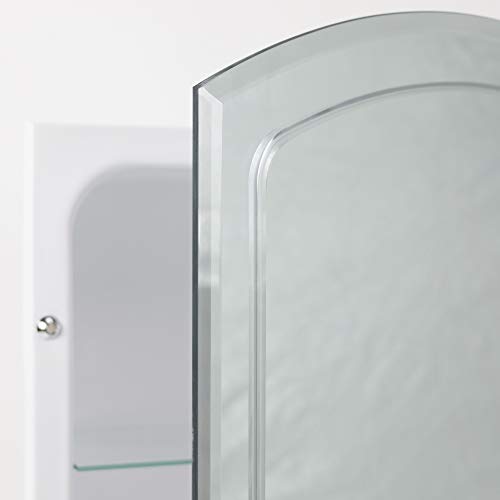 Head West 8209 Medicine Cabinet Mirror, 16 X 30, White