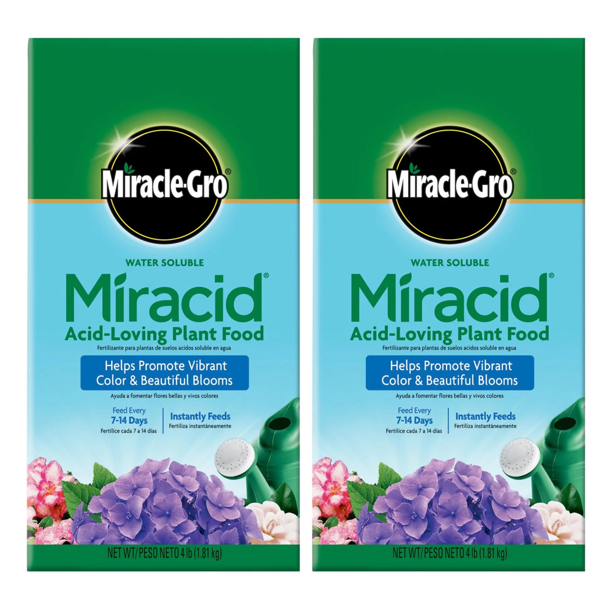 Scotts Company 185001 Garden Pro Water Soluble Miracid Acid Loving Plant Food, 4-Pound (Тwo Рack)