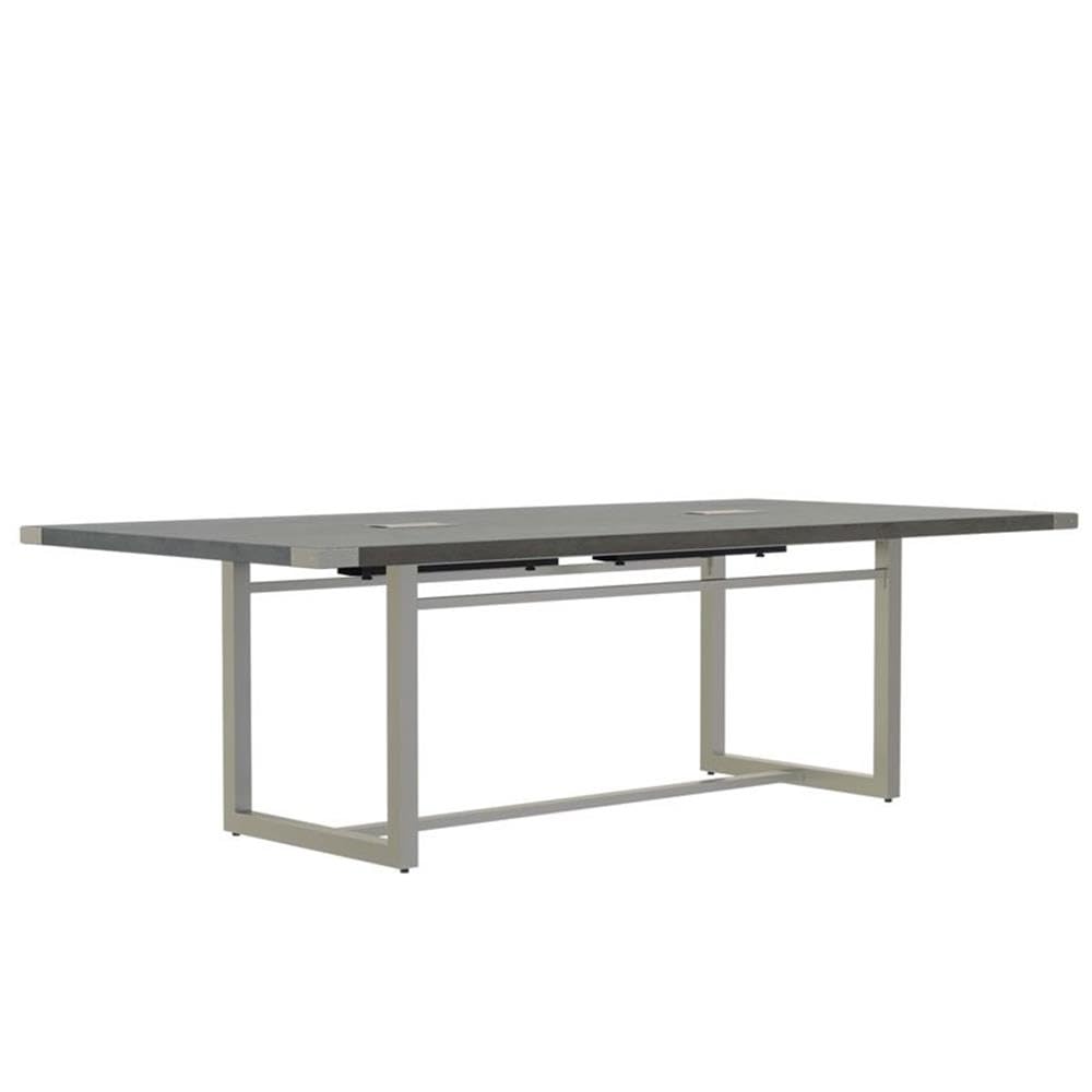 Mirella Conference Table Sitting Height - 8' Stone Gray