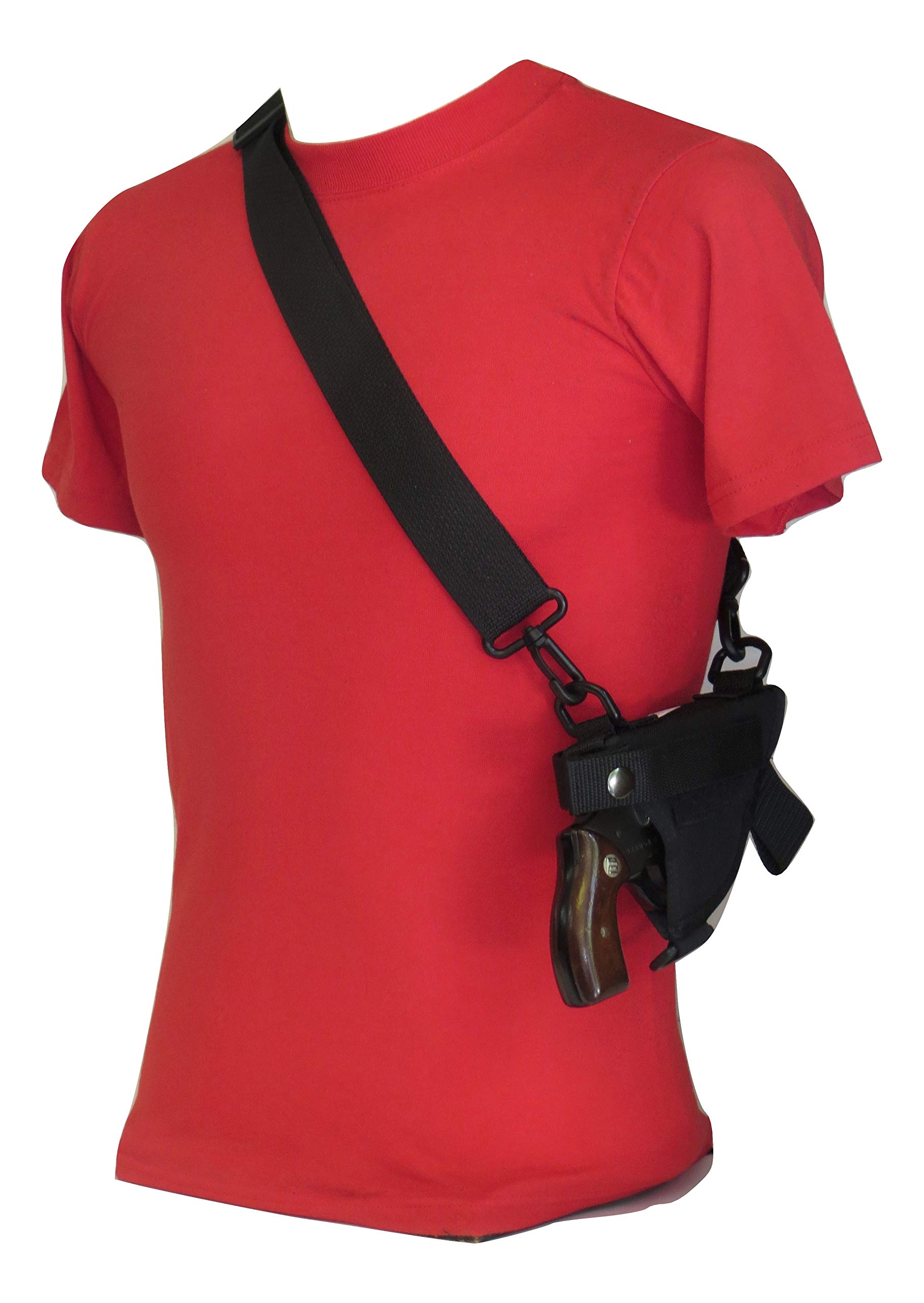 Bandolier Shoulder Holster 2"-2 1/2" Small Revolver 38, 357, 22 - J Frame Black
