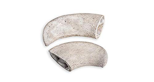 Rozie’s Naturals Water Buffalo Horn Core- Inner Component of Buffalo Horn, Durable Chew, Great Alternative to Raw-Hide & Hard Antler Dog Chew, Large -2 Pack, 10 oz