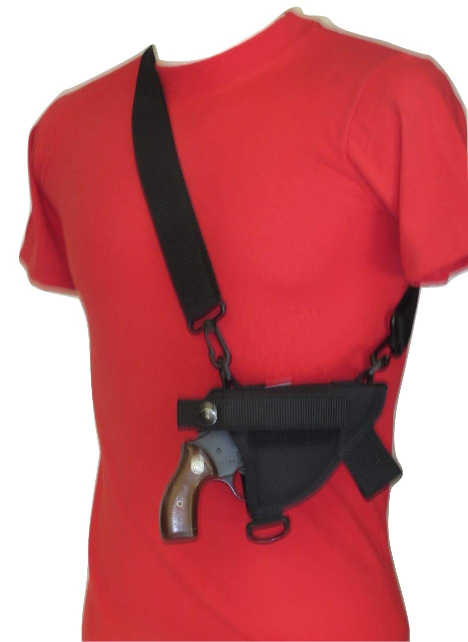 Bandolier Shoulder Holster 2"-2 1/2" Small Revolver 38, 357, 22 - J Frame Black