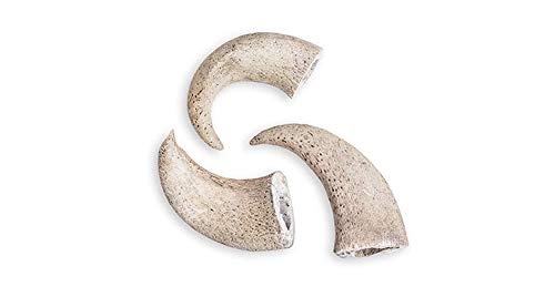 Rozie’s Naturals Water Buffalo Horn Core- Inner Component of Buffalo Horn, Durable Chew, Great Alternative to Raw-Hide & Hard Antler Dog Chew, Large -2 Pack, 10 oz