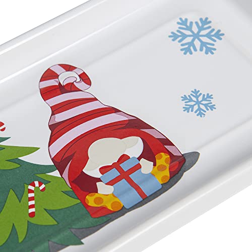 Allure Home Creation Holiday Gnomes 4-Piece Ceramic Bathroom Accessory Set