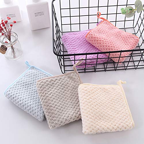Onlup Hanging Hand Towels,Hand Dry Towels for Kitchen & Bathroom, Super Absorbent Soft Small Hanging Towel Set with Hanging Loop, Machine Washable Towel Fast Drying, Set of 5